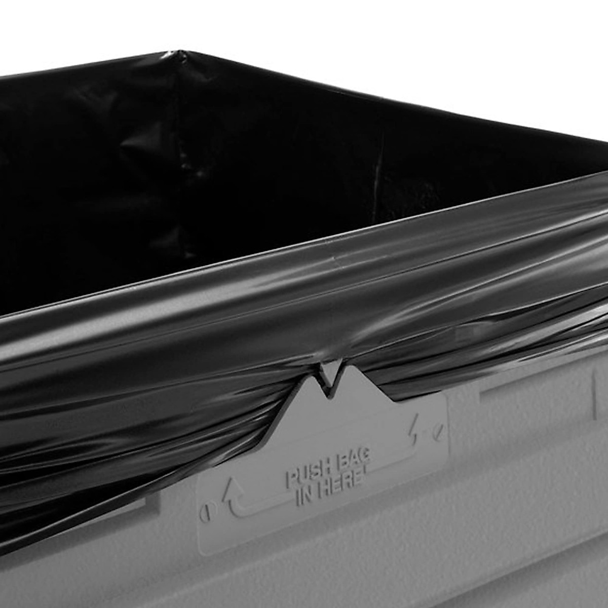 Commercial Zone Products 732103 Square Waste Container,Gray,42 gal,lon