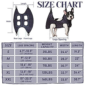 Supet Dog Grooming Hammock Harness for Cats Dogs, Relaxation Pet Grooming Hammock Restraint Dog & Small Animal Leashes Sling for Grooming Dog Grooming Helper for Nail Trimming Clipping Grooming