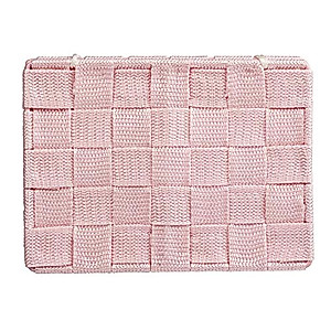 WENKO Storage Basket Adria with lid in Pink, PP, 19 x 14 x 10 cm