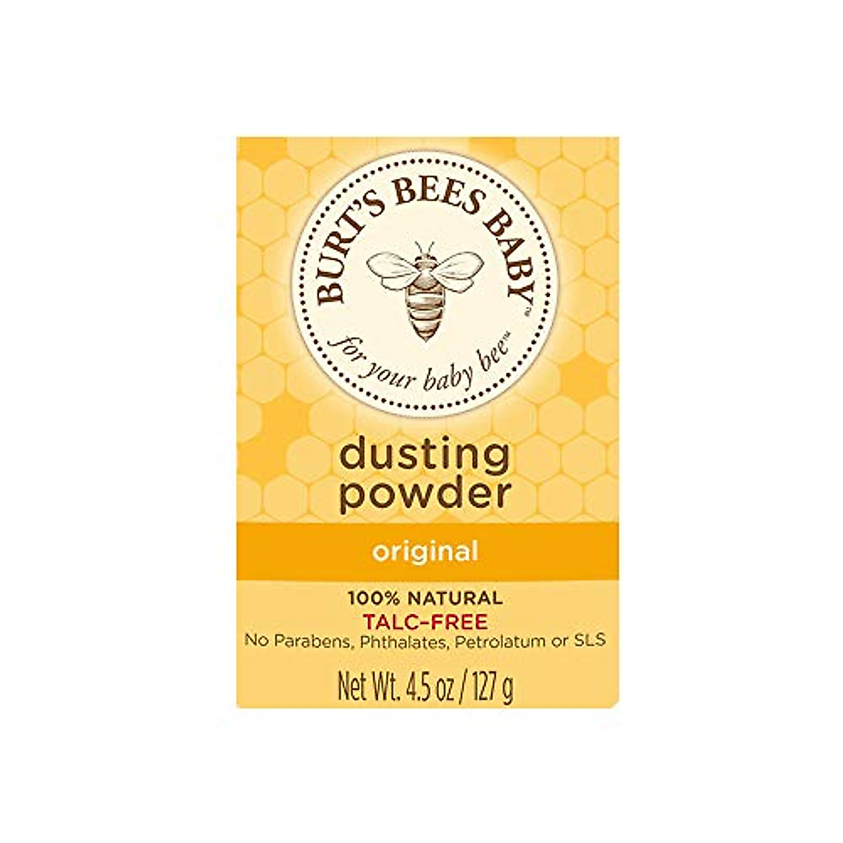 Burt's Bees Baby 100% Natural Dusting Powder, Talc-Free Baby Powder - 4.5 Ounce Bottle (Pack of 3)