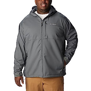 Columbia Men's Ascender Hooded Softshell Jacket, Graphite, Medium