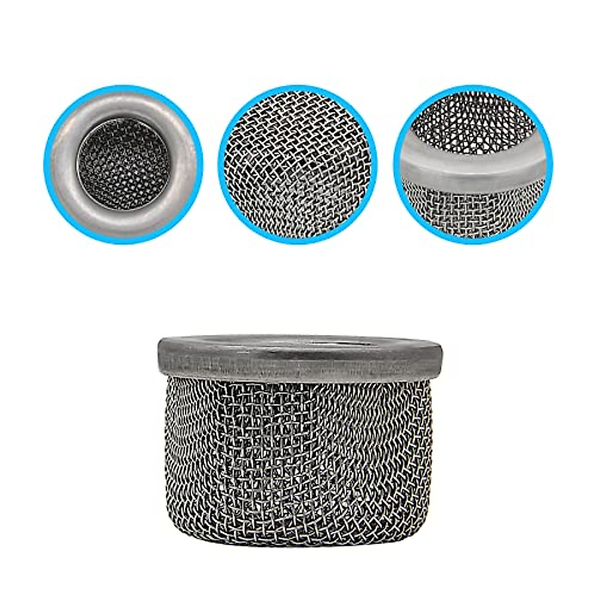Homhelar 181072 or 181-072 Inlet Strainer Screen Filter with 1" NPT Thread Stainless Steel for UltraMax 795 1095 1595 GMAX 3900 5900 Ultra 750 1000 1500 Airless Paint Sprayer Suction Hose