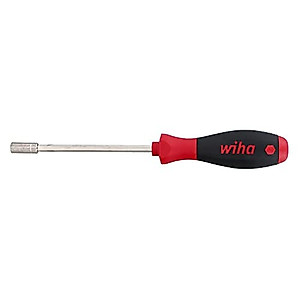 Wiha 38450 Bit Holding Screwdriver with SoftFinish Handle, 1/4" x 125mm