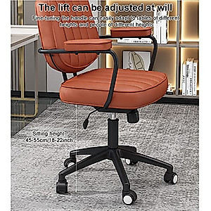MayNuo Office Chair Gaming Chair Computer Chair Home Office Desk Chairs with Wheels,Ergonomic Executive Office Chair Modern Reclining Task Chair,Comfortable Swivel Chairs Vintage Computer Chairs Fo/Kh