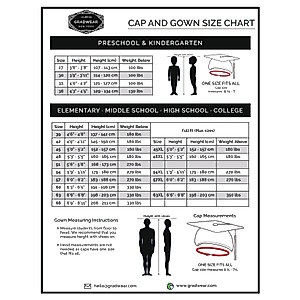 Gradwear Doctor of Theology Doctoral Gown - Academic Regalia (5'9"-5'11")