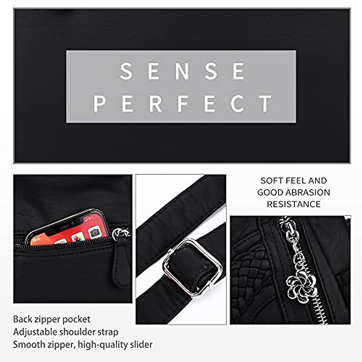 Purses and Handbags Women Fashion Tote Bag Shoulder Bags Top Handle Satchel Purses Washed Synthetic Leather Handbag