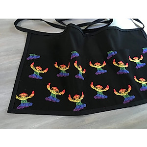 Waitress or Server, cute Stitch, 3 Pocket Half Apron, Check out 300 more aprons @ (handmade Janet Apron) restaurant cooking kitchen