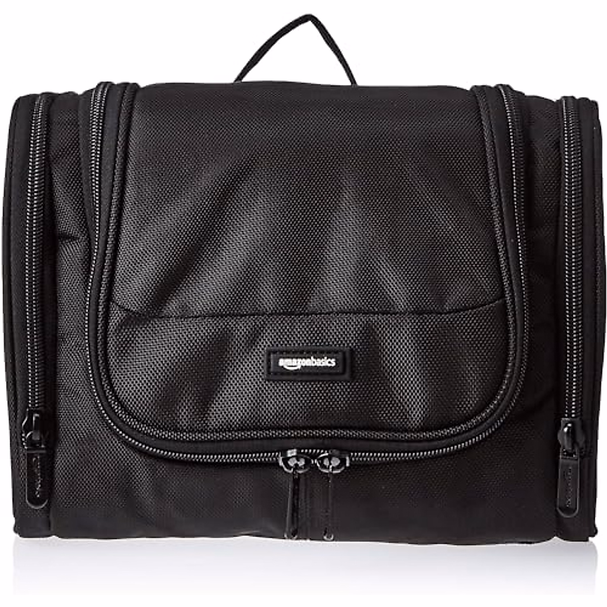 Amazon Basics Hanging, Travel Toiletry Bag Organizer, Shower Dopp Kit, Black