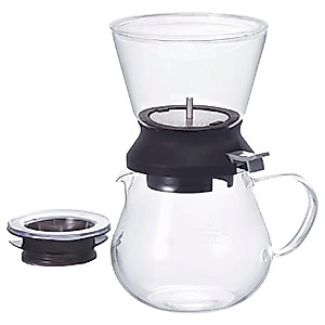 Hario Largo Glass Tea Dripper, 350ml, Black