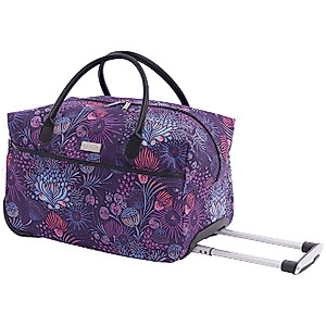 Travelers Club Bella Caronia Deluxe 20", 3 Luggage & Travel Accessories, Jardin, 7 Piece Set