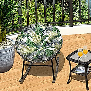 Iceberg Elf Outdoor Papasan Cushion Cover Only,(for 47in-55in Papasan Cushion Cover Waterproof) Zipper Design for Easy Closure and Removal, Silky Smooth Fabric