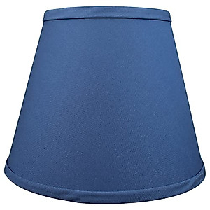 FenchelShades.com Lampshade 6" Top Diameter x 10" Bottom Diameter x 8" Slant Height 6x10x8" with Spider Attachment (Navy)