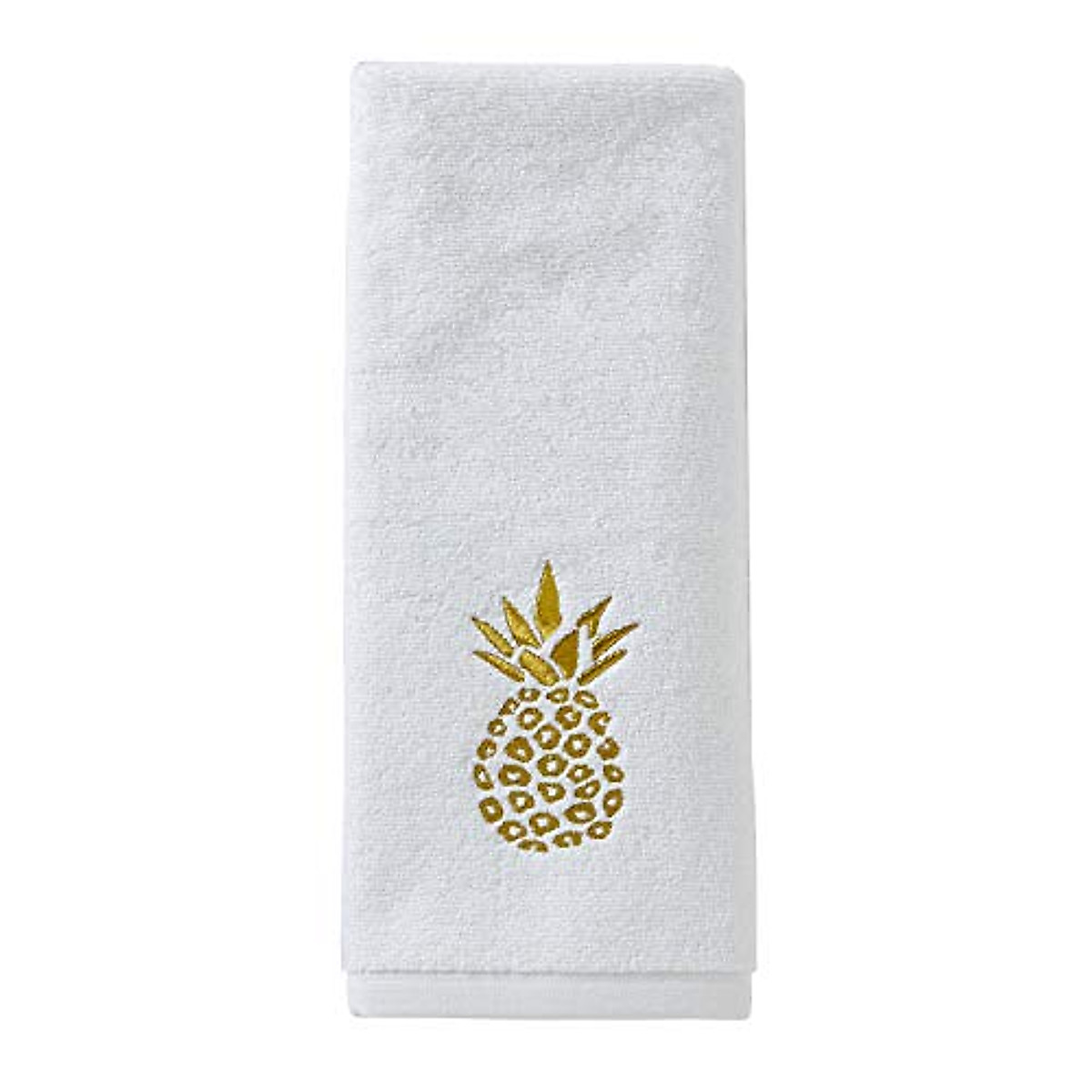 SKL Home by Saturday Knight Ltd. Gilded Pineapple Hand Towel (2-Pack), White, Small