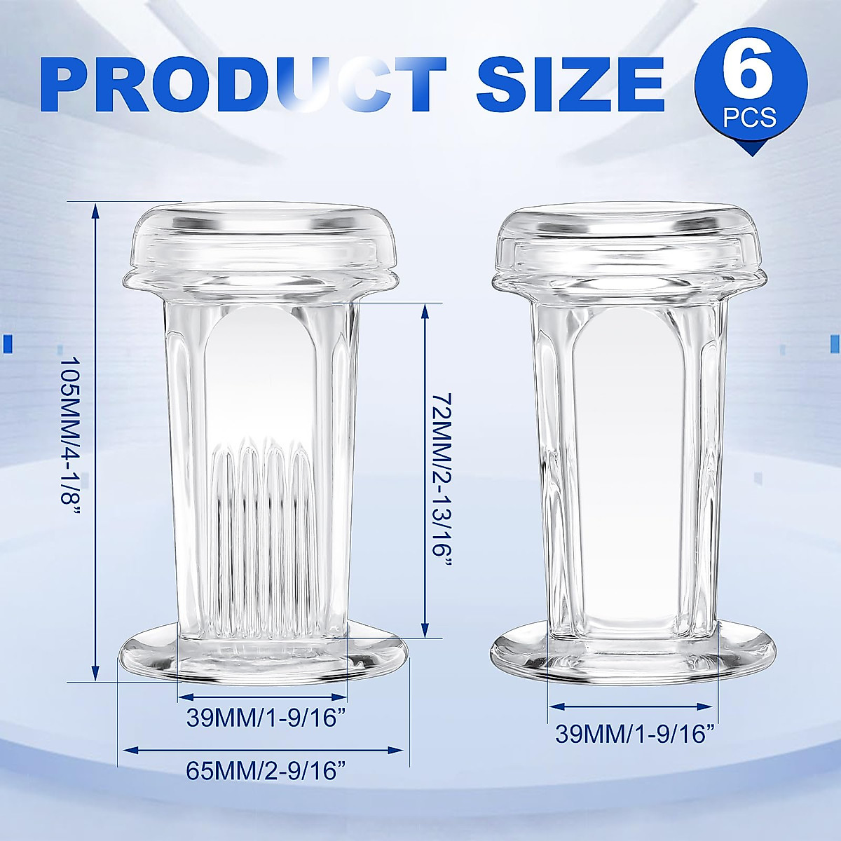 Sieral 6 Pieces Staining Jar 5 Slides Capacity Staining Tank 60 ml Glass Jar with Lid for Lab Microscope Supplies