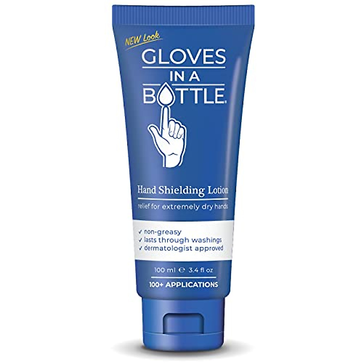 Gloves In A Bottle – Shielding Lotion for Dry Skin, Hand Lotion Travel Size, Protects & Restores Dry Cracked Skin– 3.4 oz..