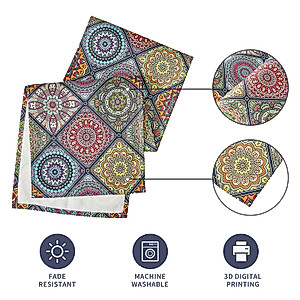 LilyCat Boho Bohemian Table Runner 90 inches Long, Vintage Farmhouse Table Runners for Coffee Table Dining Room Table Bedroom Party Holiday 13 x 90 inches