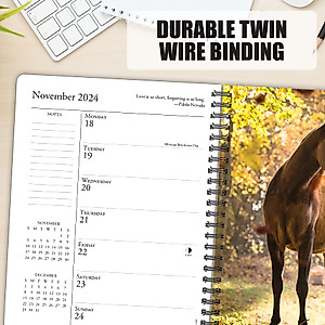 Willow Creek Press What Horses Teach Us Softcover Weekly Planner 2024 Spiral-Bound Engagement Calendar (6.5" x 8.5")