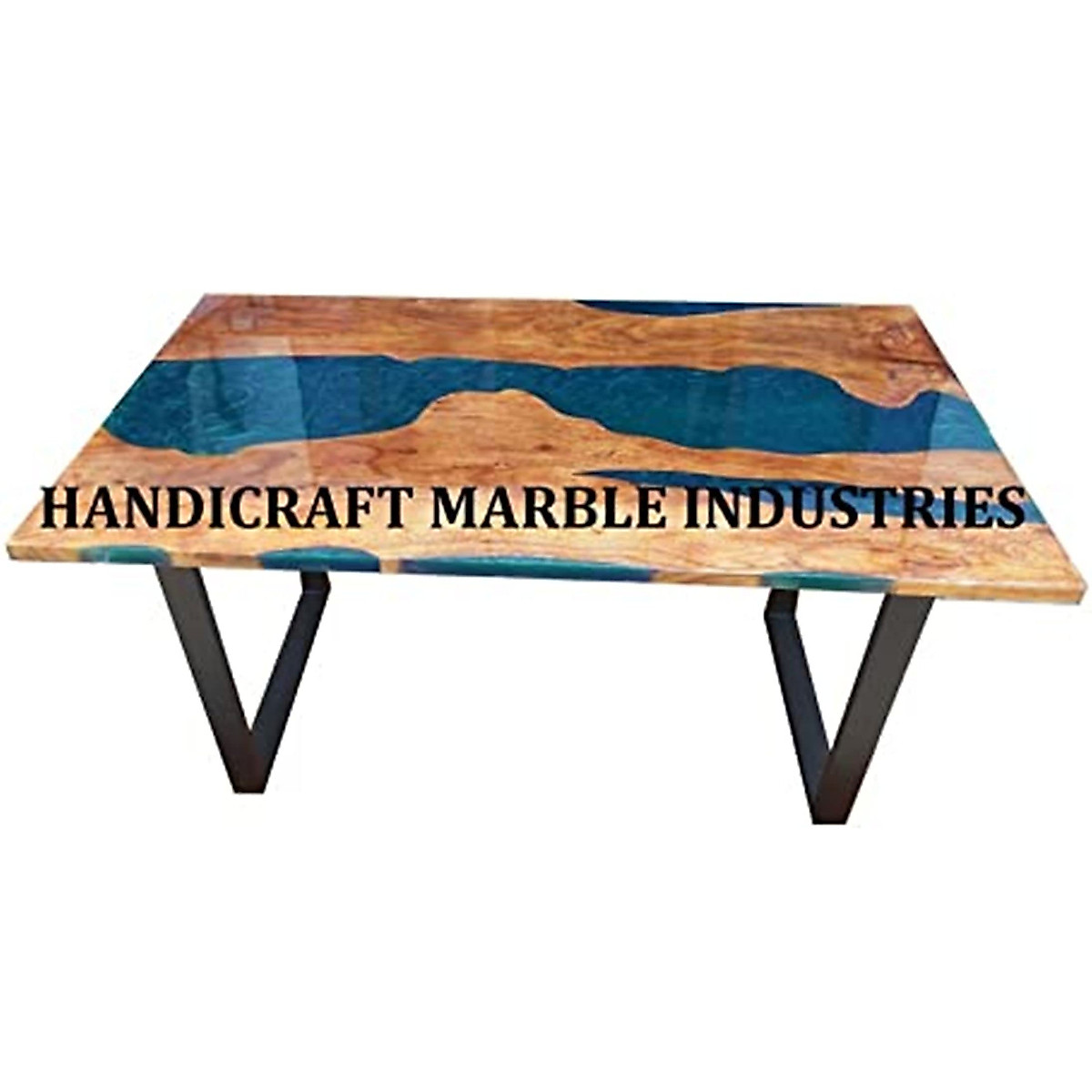 Handmade Epoxy Table Live Edge Wooden Table Epoxy Resin River Table Natural Wood Dining table Natural Epoxy Table Resin Table