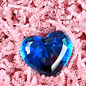 Mighty Gadget 1 LB Light Pink Crinkle Cut Paper Shred Filler for Gift Wrapping & Basket Filling