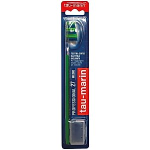 Tau Marin Short Angled Elliptical Head, Professional 27 Medium Toothbrush