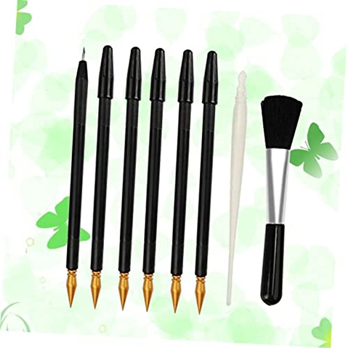 Multitools 8pcs Paint Brushes Set Paint Sets Cleaning Tools Scratch Brush Set Stylus Scratch Painting Pen Stylus Pens Scratching Drawing Pen Coloring Pen Repair Pen Mending Pen