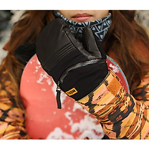 FRDM Emerge Cold Weather Snow Mitt Waterproof Windproof Leather Convertible Snowboard Ski Snowmobile, for Men & Women