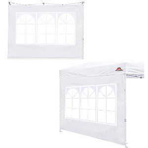 SCOCANOPY 2PCS SideWall with Window for 8x8 Canopy Frame (White)