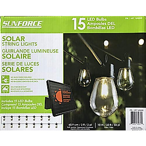 Sunforce LED Outdoor Waterproof 33ft Solar String Lights