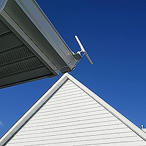 Aobelieve Gutter Mount for Ring Solar Panel, White
