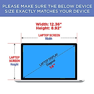 Artemis Shields Matte Screen Protector for Dell Inspiron 14 7430 2 in 1 Laptop 14 Inch Touch 2 PACK