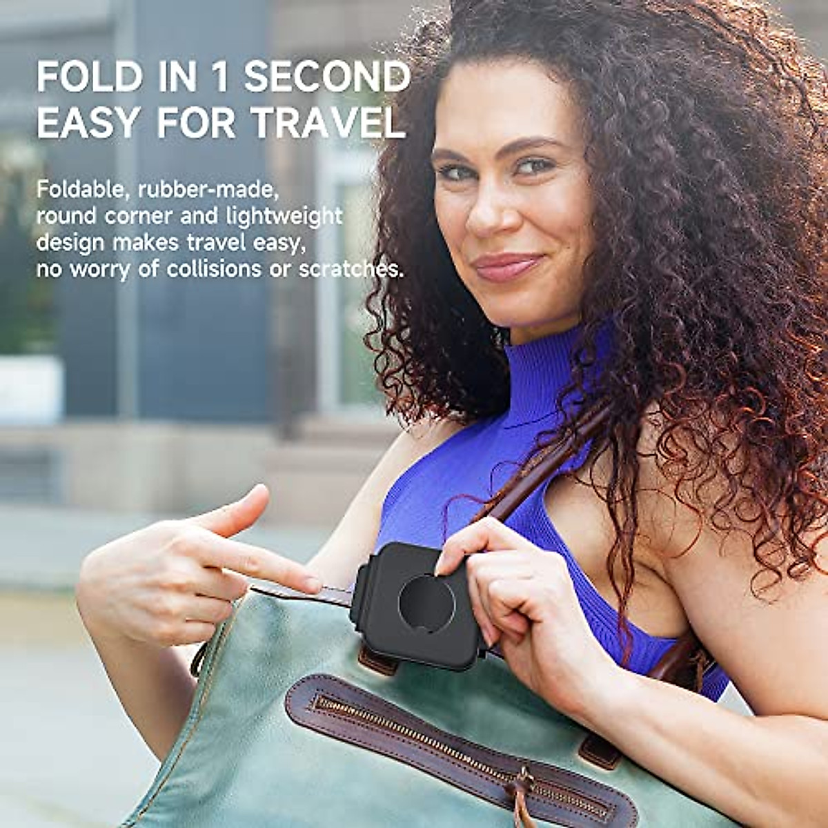 Wireless Charger for Samsung,RELAXYO Foldable 3 in 1 Fast Wireless Charging Pad Travel Station Compatible with Z Fold4/Flip/S23 Ultra/S22+/S21/S20/Note 20/10,Galaxy Watch 5 Pro/4/3/Active/LTE,Buds+