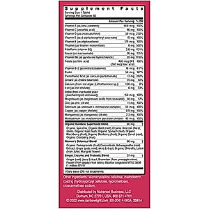 Rainbow Light Womens One High-Potency Daily Multivitamin, Womens Multivitamin Provides High-Potency Immune Support, With Vitamin C, Biotin and Ashwagandha, Vegetarian, 60 Count