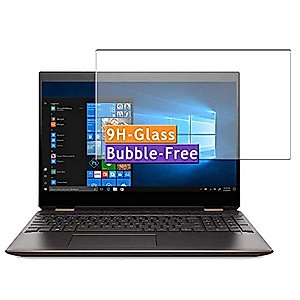 Vaxson Tempered Glass Screen Protector, compatible with HP Spectre x360 15-df0000/df0010tx/df0009tx/df0000nx/df0000tx/df0002na/df0004na 15.6" Visible Area, 9H Film Protector [Not Full Coverage]