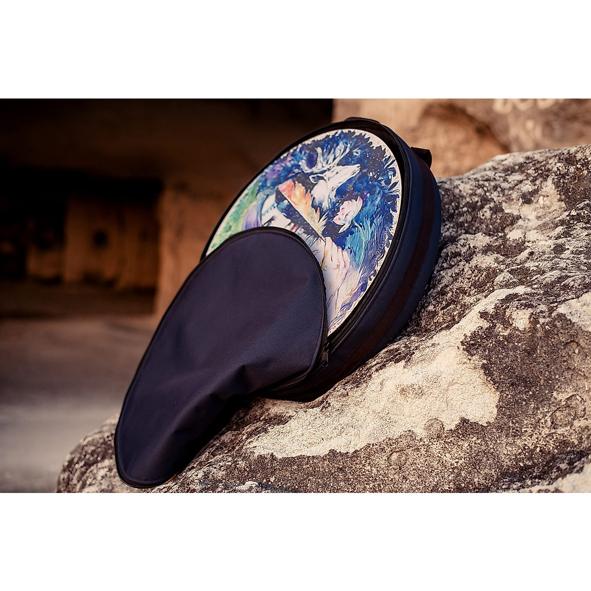 Bag for shaman vegan drum 24''| Soft and waterproof| Strong and resistant drum case