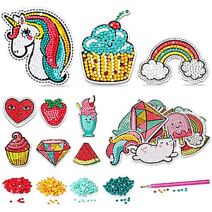 TOY Life Diamond Kits Magnets Diamond Gems Kits for Kids Valentine Day Gifts Diamond Art for Kids Arts and Crafts for Girls Ages 8-12