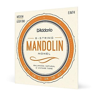D'Addario Mandolin Monel Set, Medium, 11-40 (EJM74)