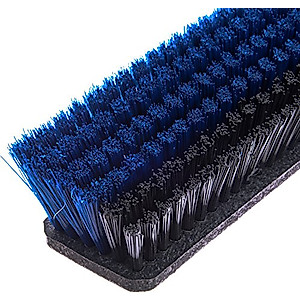 SPARTA 4188000 Spectrum Plastic Push Broom Head, Heavy Duty Broom, Industrial Broom With Synthetic Bristles For Outdoor, Indoor, Garage, Concrete, Patio, Kitchen, Bathroom, 18 Inches, Black
