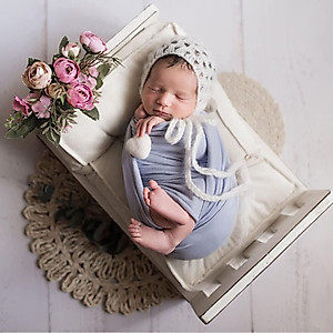 Baby Photoshoot Props Mini Mattress Newborn Photography Props Baby Bedding Cushion Baby Posing Pillow Infant Mattress Prop Photography (B-Brown)
