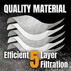 POWERTEC 75037 Filter Bags for Festool 496187 Fits CT 26, 5PK