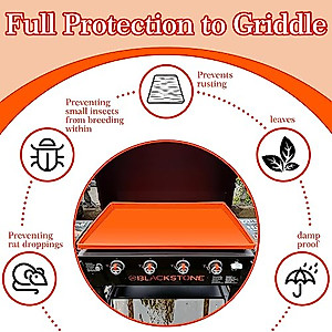 28" Griddle Mat Silicone For Blackstone, Top Choice For Blackstone Griddle Accessories,Food Grade Silicone Grill Mat,Silicone Griddle Cover Perfect Cover Grill From Damage,Insects, Rust,（Orange）