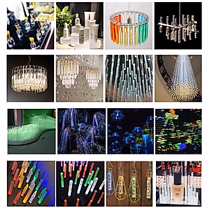 Fielect Pink Twisted Line Acrylic Round Rod Standard Plexiglas PMMA Bar Tolerance for DIY 8mm Diameter 250mm Height 2Pcs