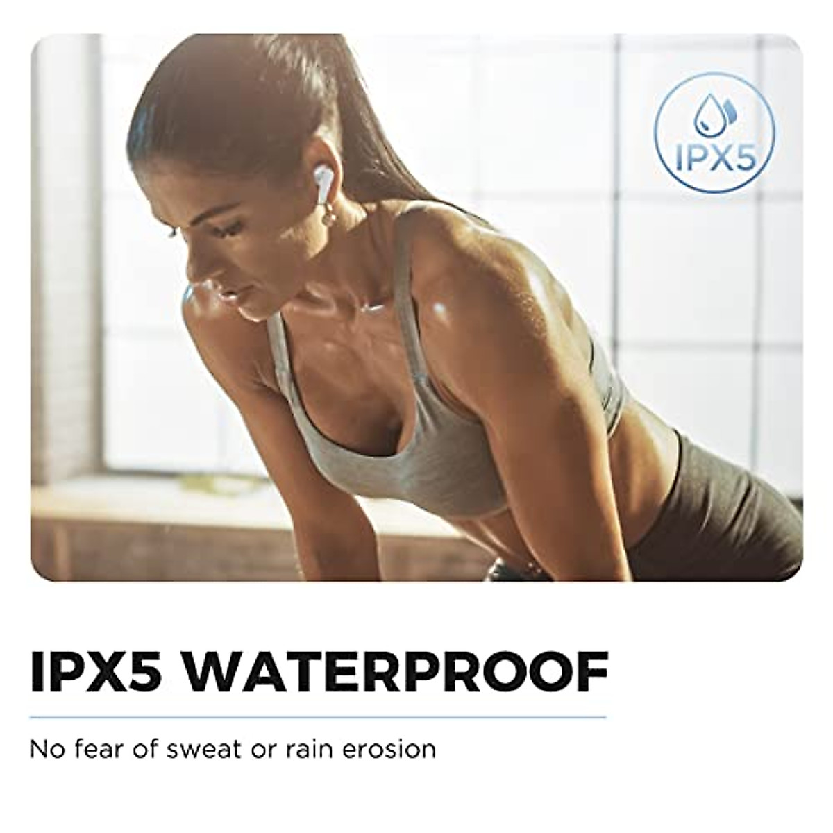 Apex Elite Active Noise Cancelling Earbuds Bluetooth Headphones True Wireless Earbuds with Charging Case Bluetooth Earbuds 5.0 Built in Mic Immersive Sound Deep Bass 25H for Sports/Travel/Work, White