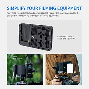 FEELWORLD 5.5 Inch 1600Nit Camera Field Monitor Ultra Bright 4K HDMI Video Monitor Touch Screen DSLR Monitor F970 External Install F5PROX