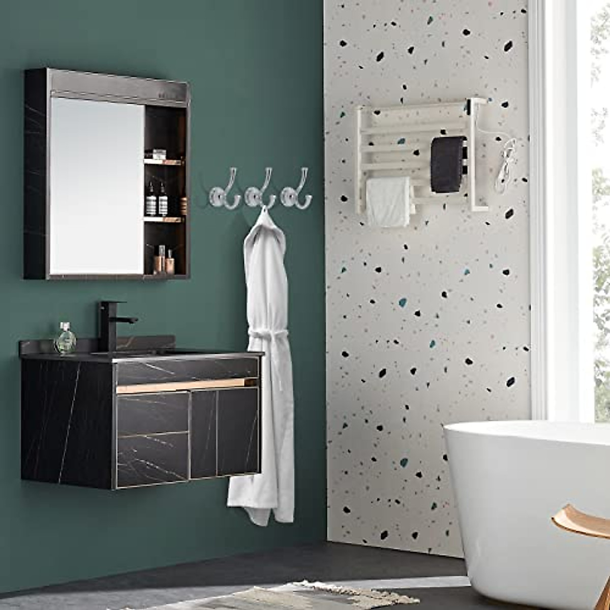 LOWCUS 79735 Robe Hook, Solid Metal, Chrome