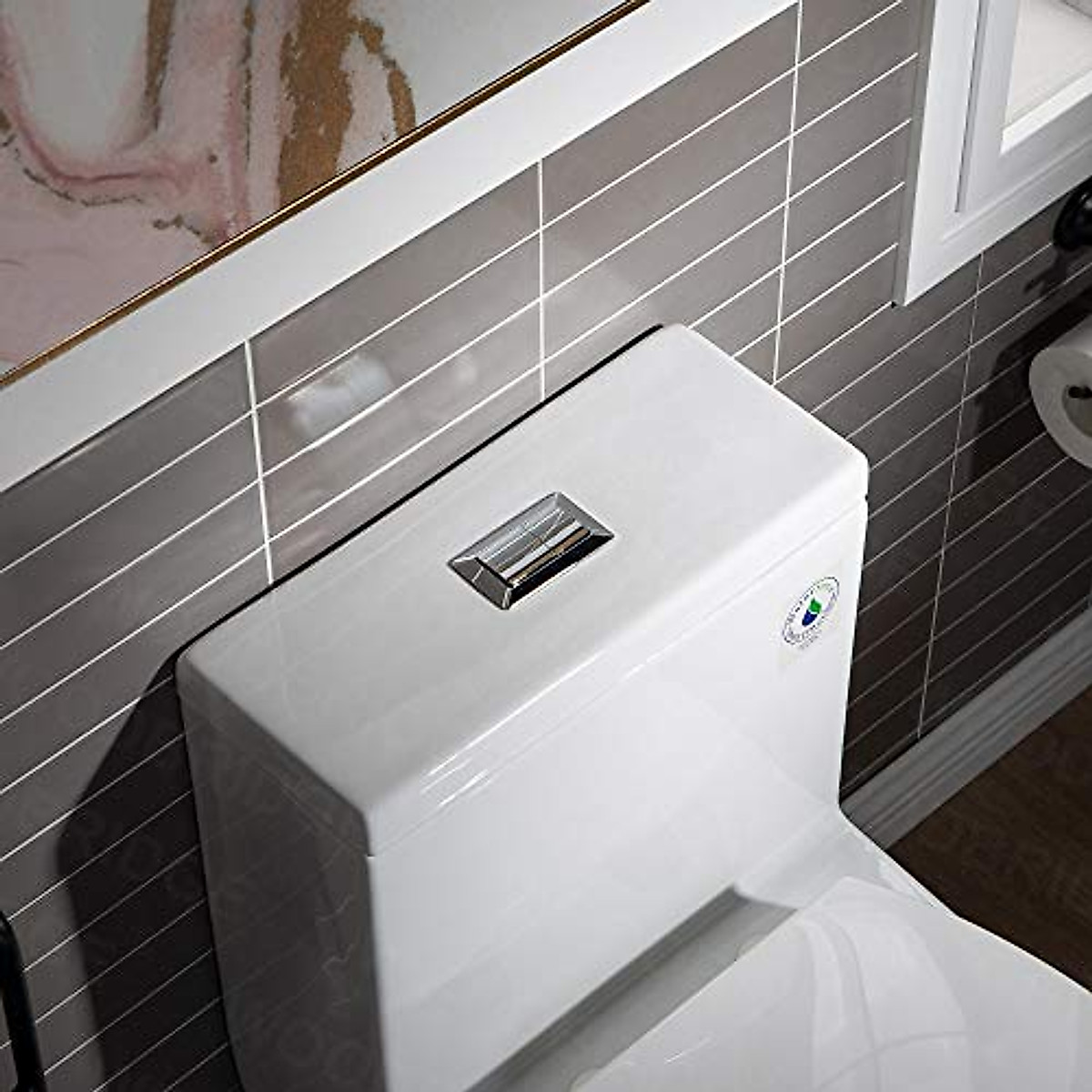 WOODBRIDGE Luxury, Elongated One Piece Toilet with Advanced Bidet Seat, T-0022, White