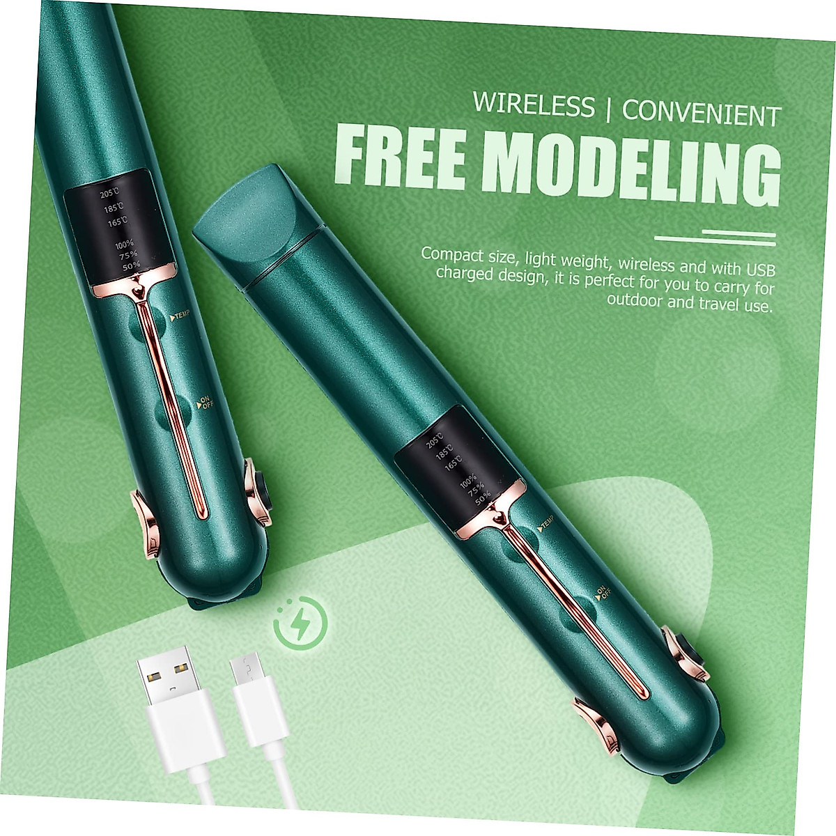 Curling Iron Multifunctional Hair Straightener Hair Straightening Tool Wireless Hair Curler Device Curling Wand for Hair Styling Hair Straightener Curler Hair Styling Tools