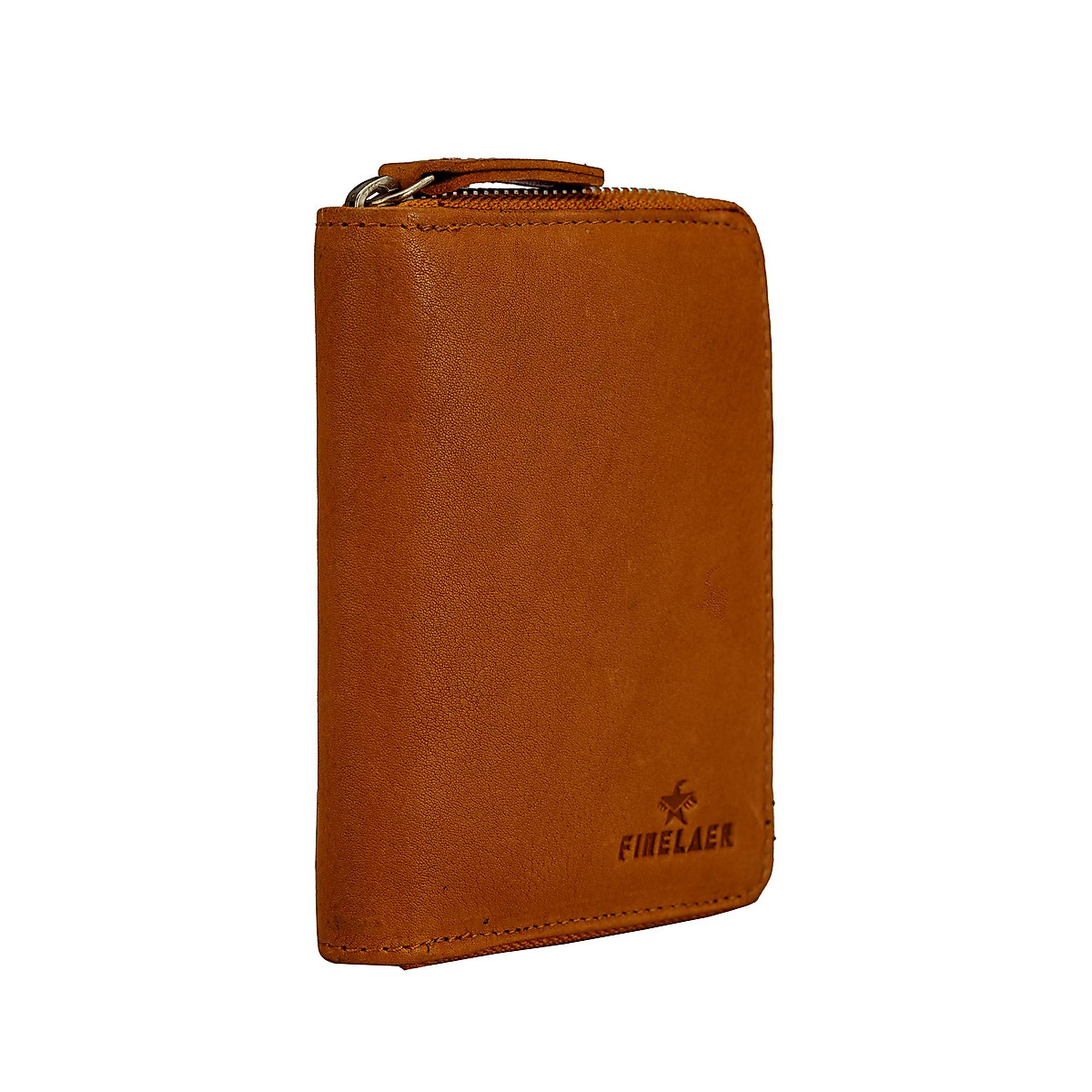 FINELAER Women Mustard Leather Small Wallet With Coin Pocket