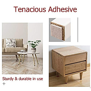 Felt Furniture Pads -321 Pcs Furniture Pads Hardwoods Floors Self Adhesive, Cuttable Felt Chair Pads , Anti Scratch Floor Protectors for Furniture Feet Chair Legs, Furniture Felt Pads , Black & Beige