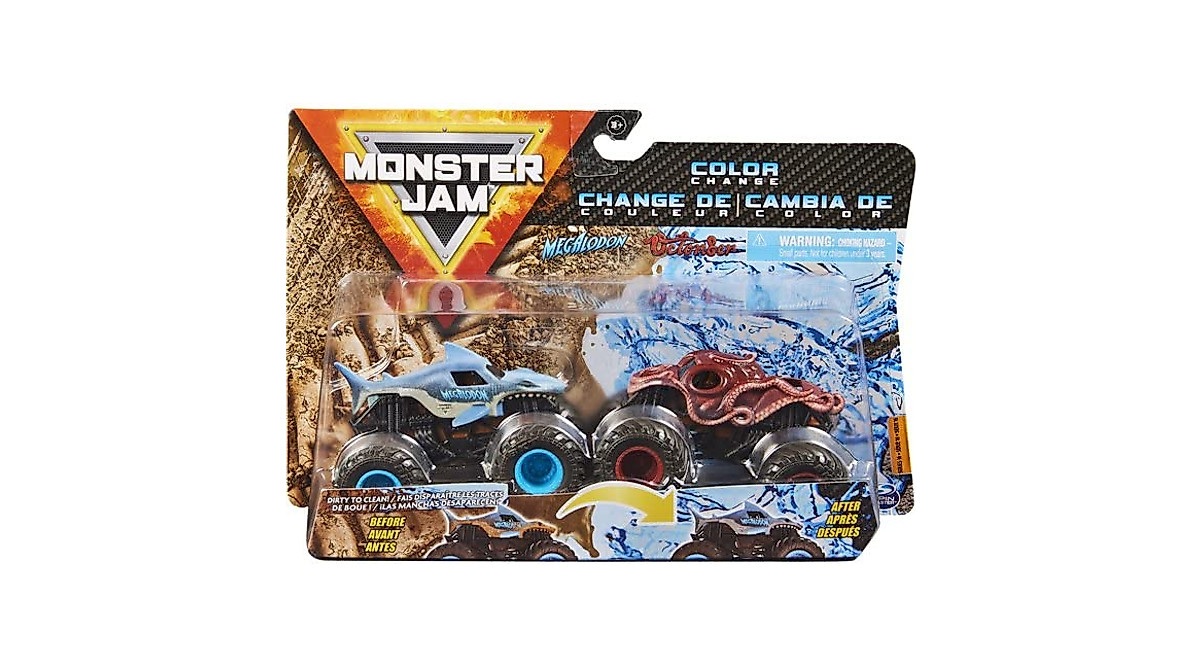 Monster Jam 1:64 Color Change Trucks - Megalodon & Octon8er
