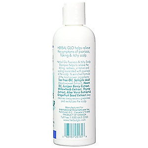 HERBAL GLO Psoriasis & Itchy Scalp Shampoo, 0.02 Pound
